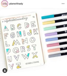 The Best Bullet Journal Fonts For Your Bujo Pages - Angela Giles