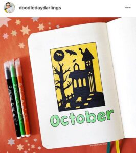 18 Spooky Halloween Bullet Journal Spreads - Angela Giles