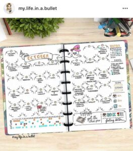 18 Spooky Halloween Bullet Journal Spreads - Angela Giles