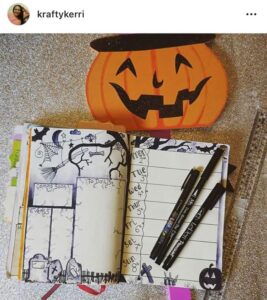 18 Spooky Halloween Bullet Journal Spreads - Angela Giles