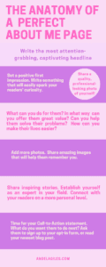 How to Write About Me Page (WITH FREE PRINTABLE GRAPHIC & EXAMPLES ...
