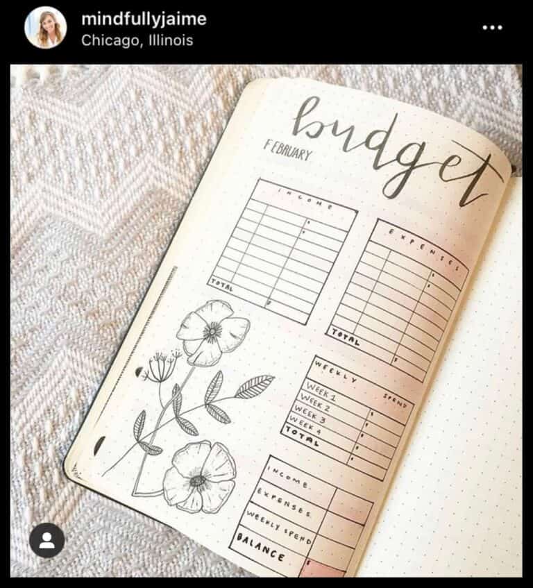 40 Best Bullet Journal Budget Trackers That Will Help You Manage Your ...