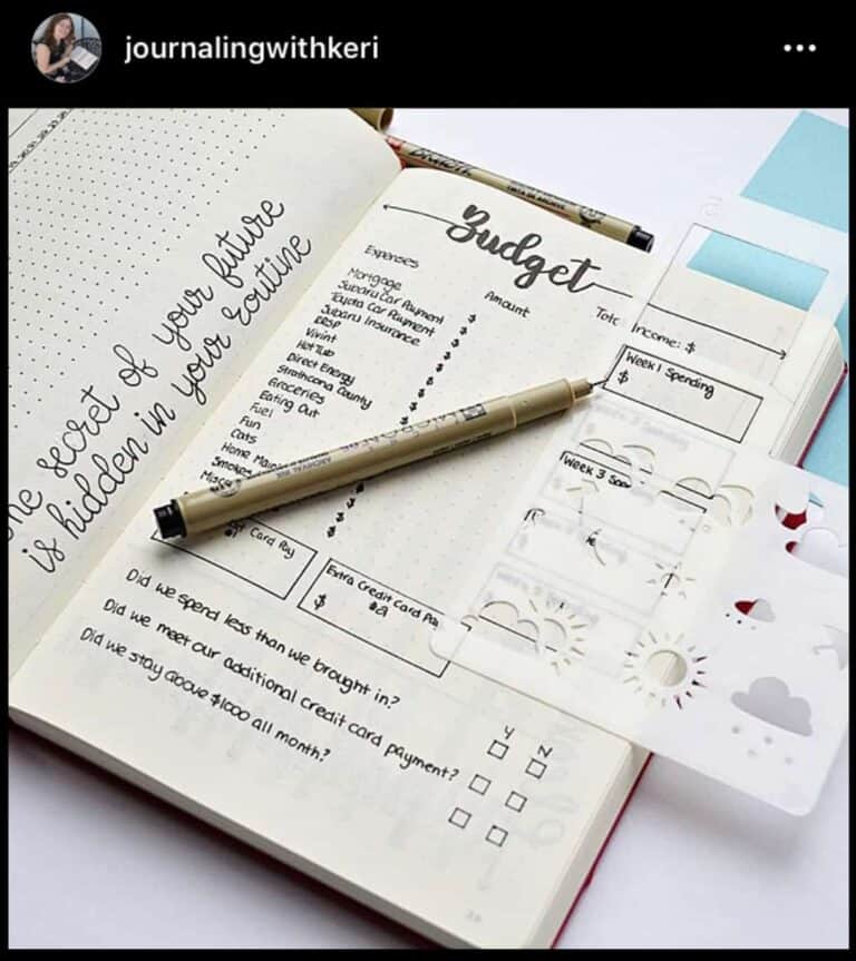 40 Best Bullet Journal Budget Trackers That Will Help You Manage Your ...