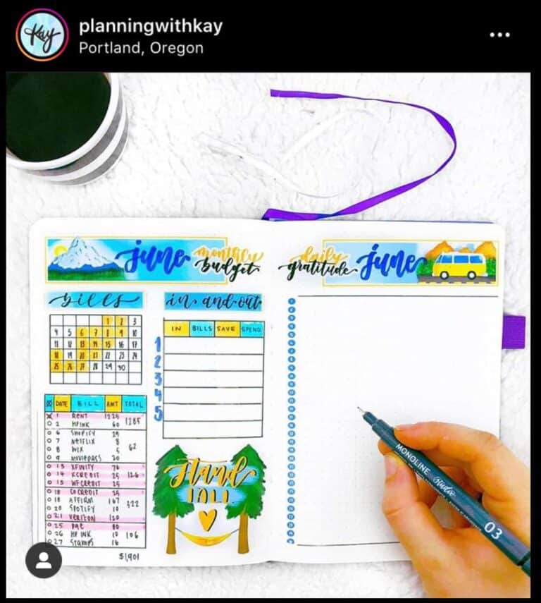 40 Best Bullet Journal Budget Trackers That Will Help You Manage Your ...