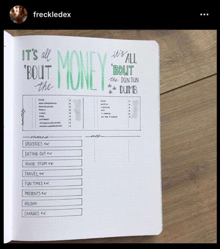 40 Best Bullet Journal Budget Trackers That Will Help You Manage Your ...