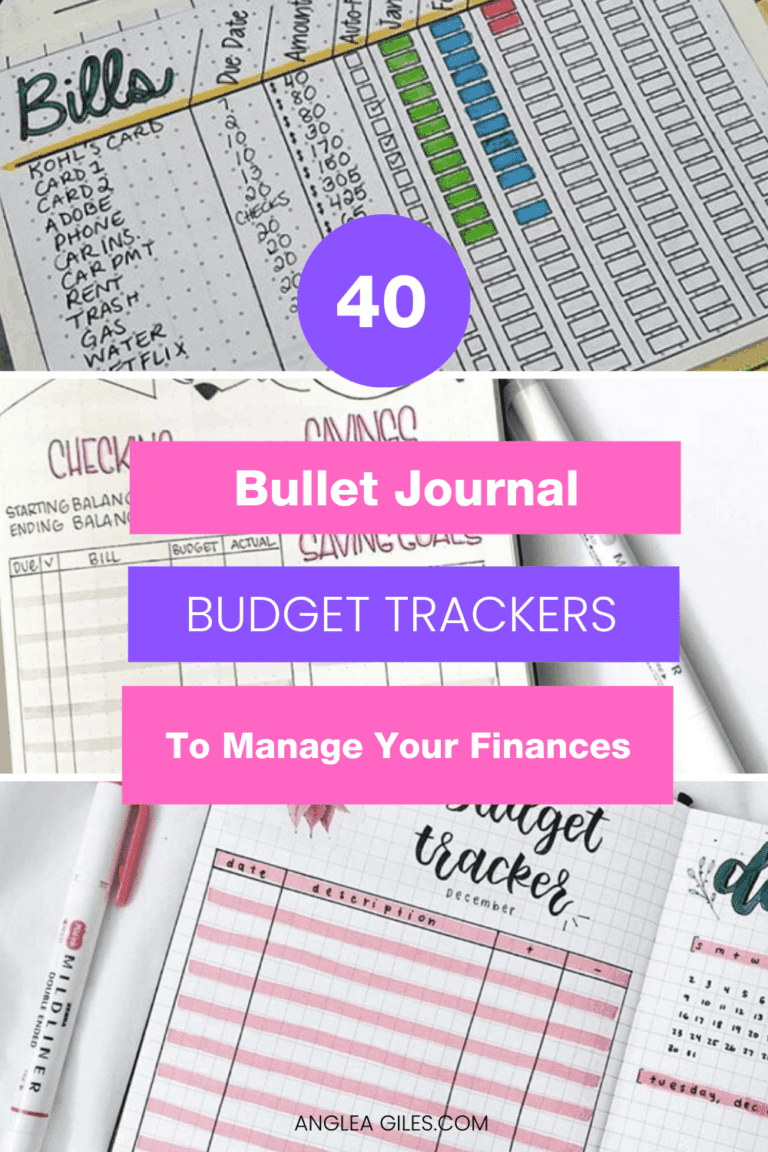 40 Best Bullet Journal Budget Trackers That Will Help You Manage Your ...