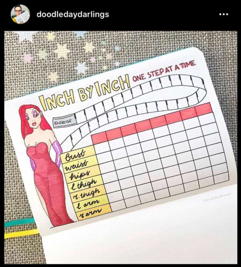 28 Bullet Journal Fitness Trackers to Achieve Your Health Goals ...