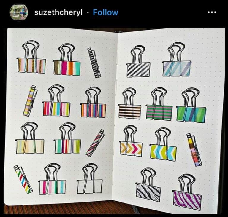 30 Pretty Bullet Journal Washi Tape Ideas - Angela Giles