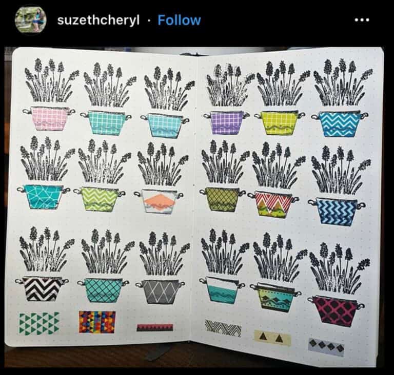 30 Pretty Bullet Journal Washi Tape Ideas - Angela Giles