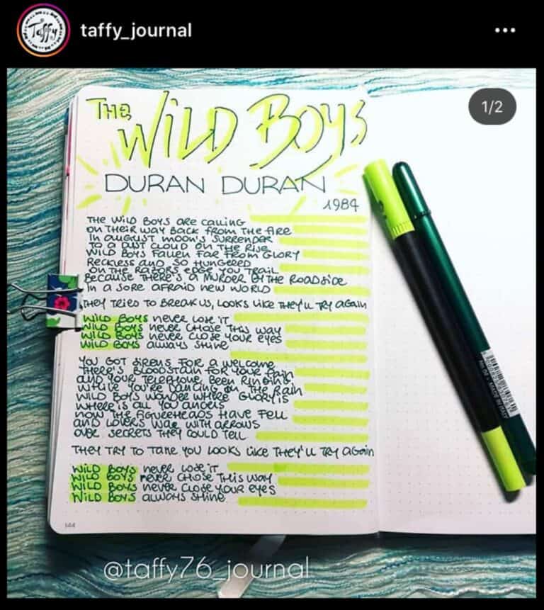 The Coolest Playlist Trackers for Your BuJo Planner - Angela Giles