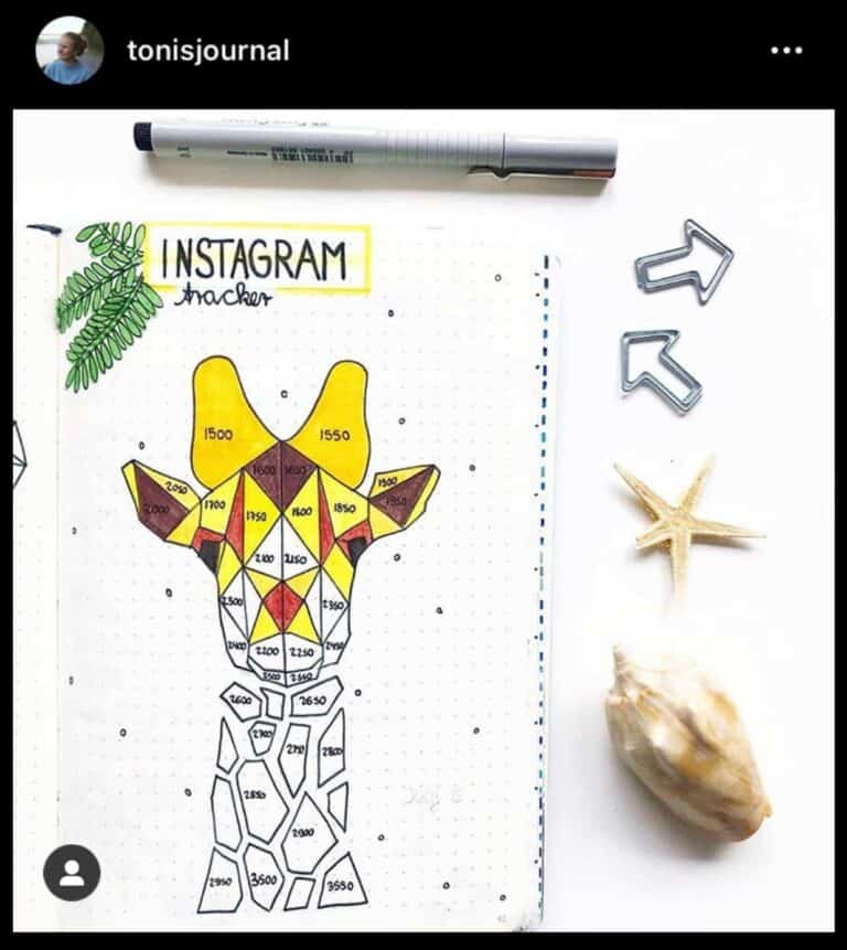 25 Awesome Bullet Journal Instagram Trackers That Will Help You Track ...
