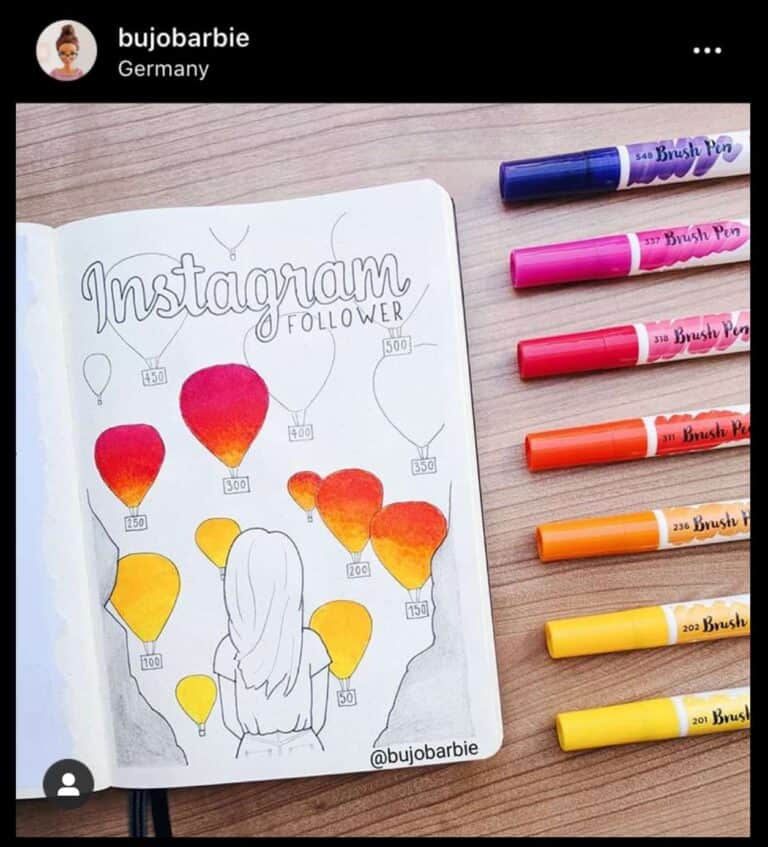 25 Awesome Bullet Journal Instagram Trackers That Will Help You Track ...