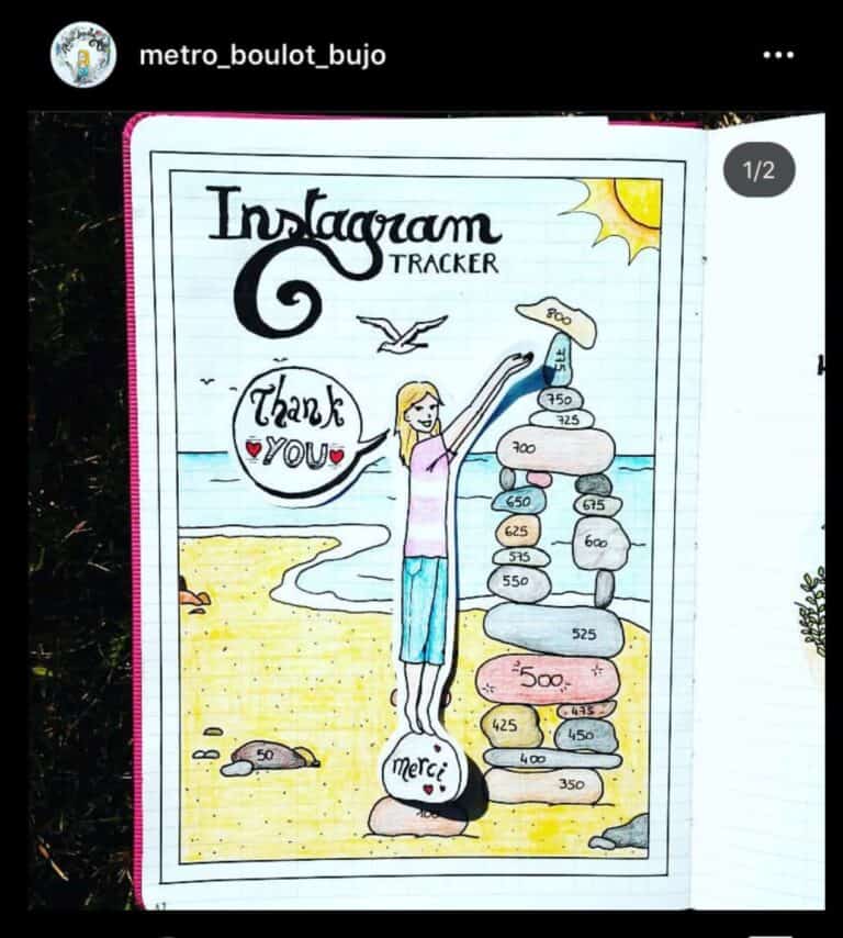 25 Awesome Bullet Journal Instagram Trackers That Will Help You Track ...