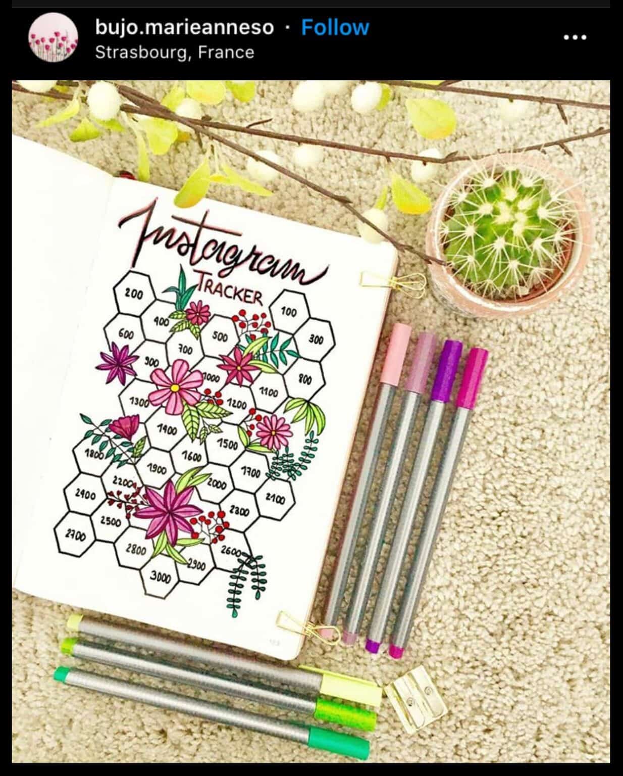 25 Awesome Bullet Journal Instagram Trackers That Will Help You Track ...