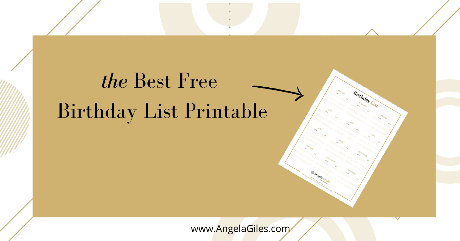office birthday list template Archives - Angela Giles