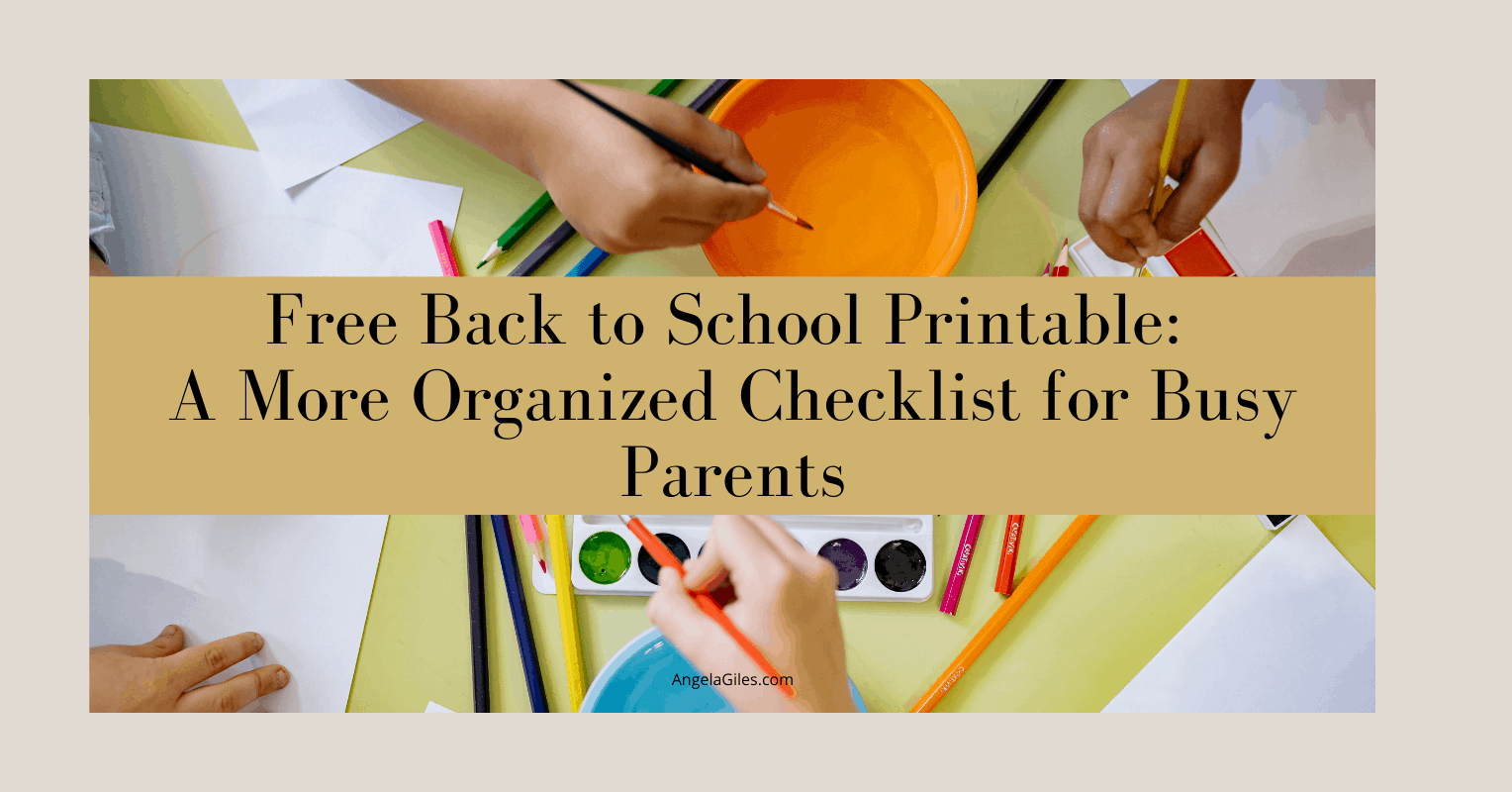 Free Back to School Printable: A More Organized Checklist for Busy ...