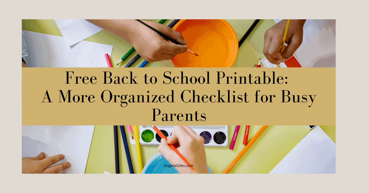 Free Back to School Printable: A More Organized Checklist for Busy ...