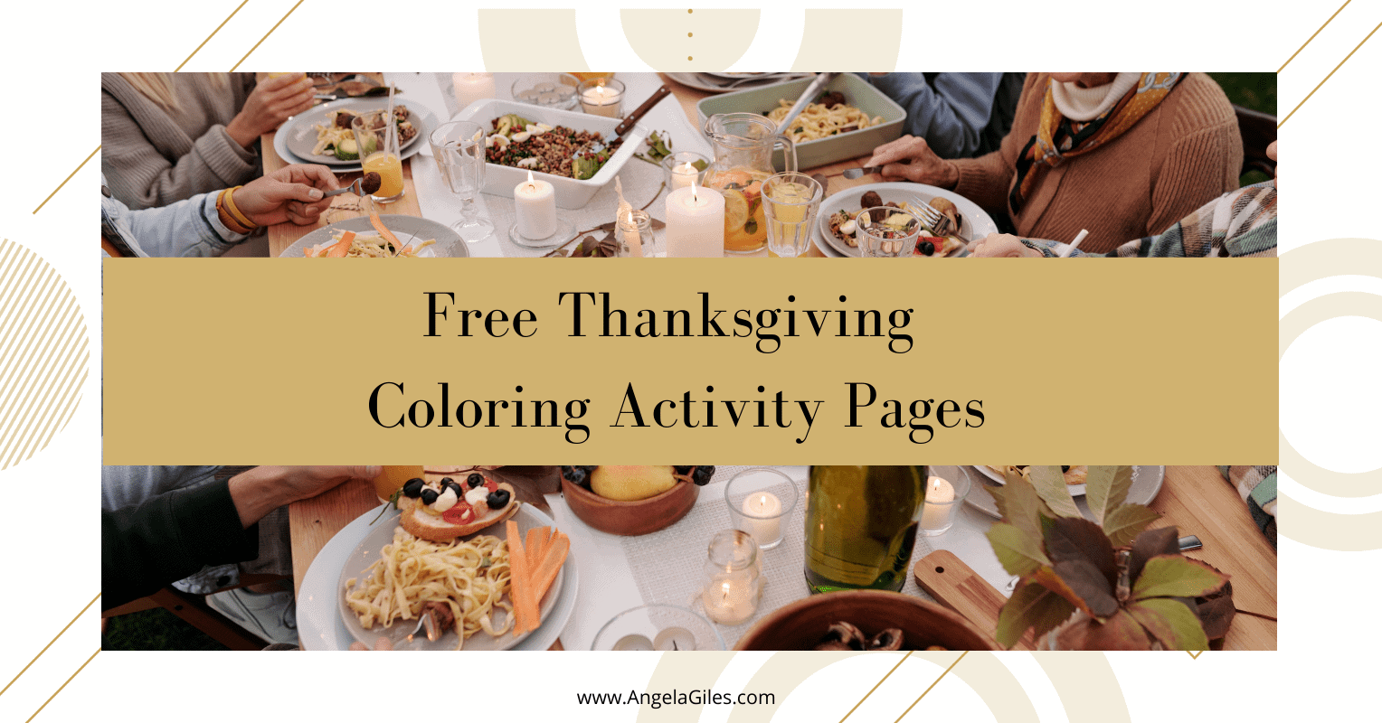 Free Thanksgiving Coloring Activity Pages - Angela Giles