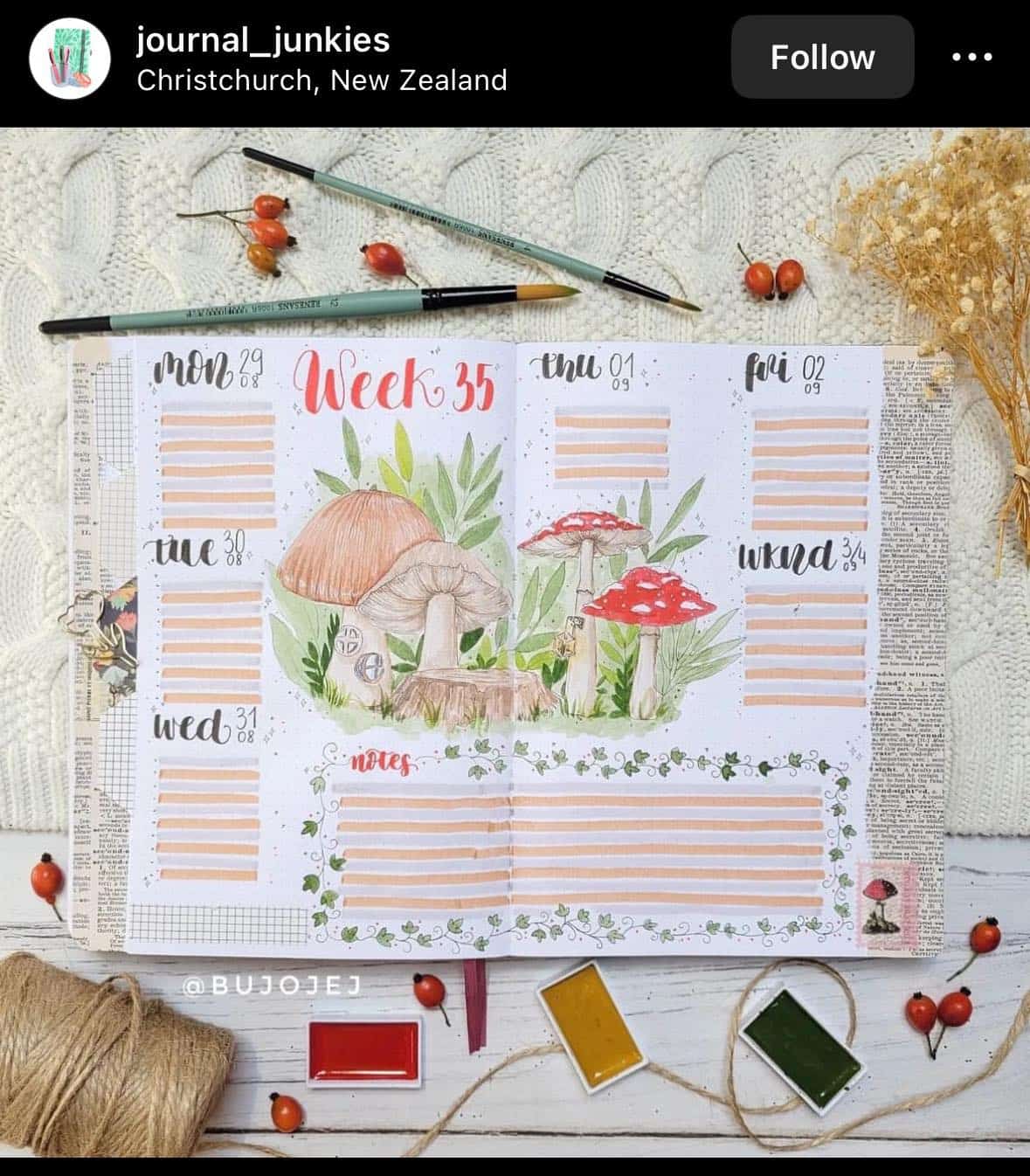 15 Weekly Bullet Journal Spreads That Will Spark Joy Every Day - Angela ...