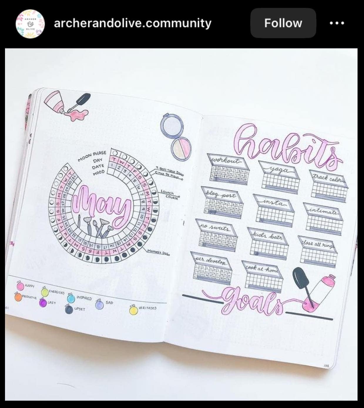 15 Pink Bullet Journal Spreads to Keep Your Days Bright and Beautiful ...