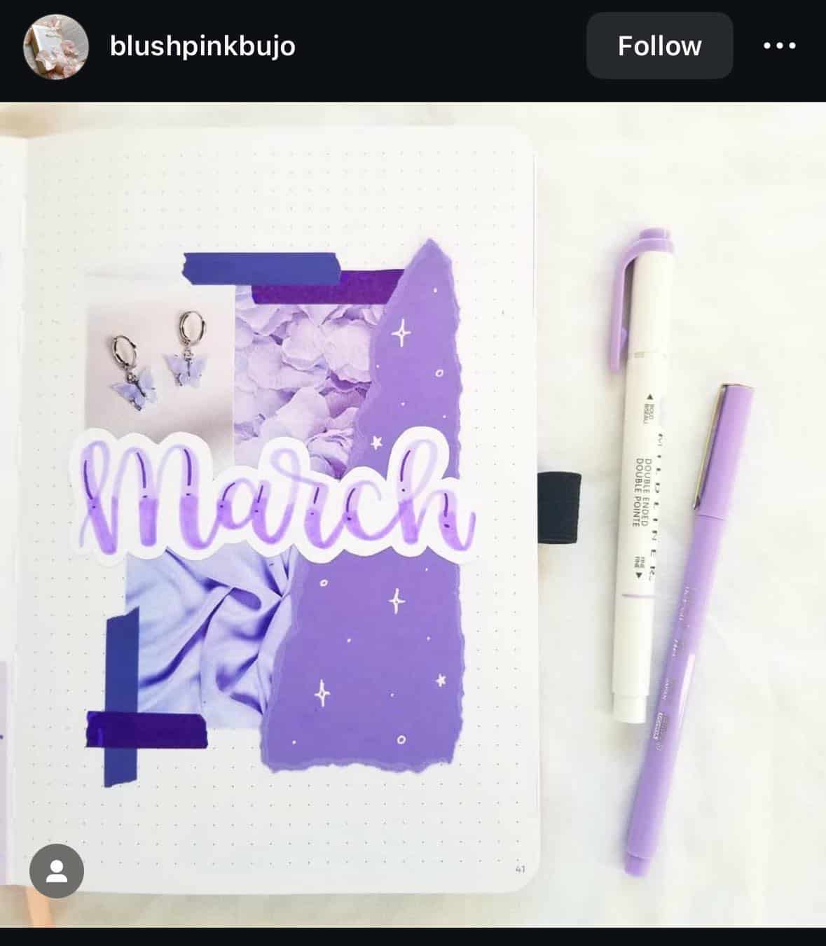 15 Purple Bullet Journal Spreads That Spell Sophistication - Angela Giles